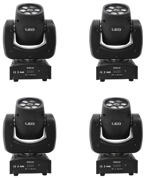 2pcs/lot 4pcs/lot Led Twisting Beam 6x15w Rgbw Moving Head Light With Laser Led Bees Eyes 6x15w ...