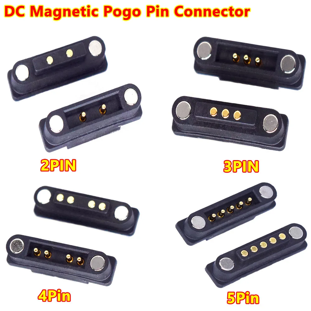 Generic 2a Magnetic Pogopin 2pin 3 4 5 Positions 2.54mm Male Female ...