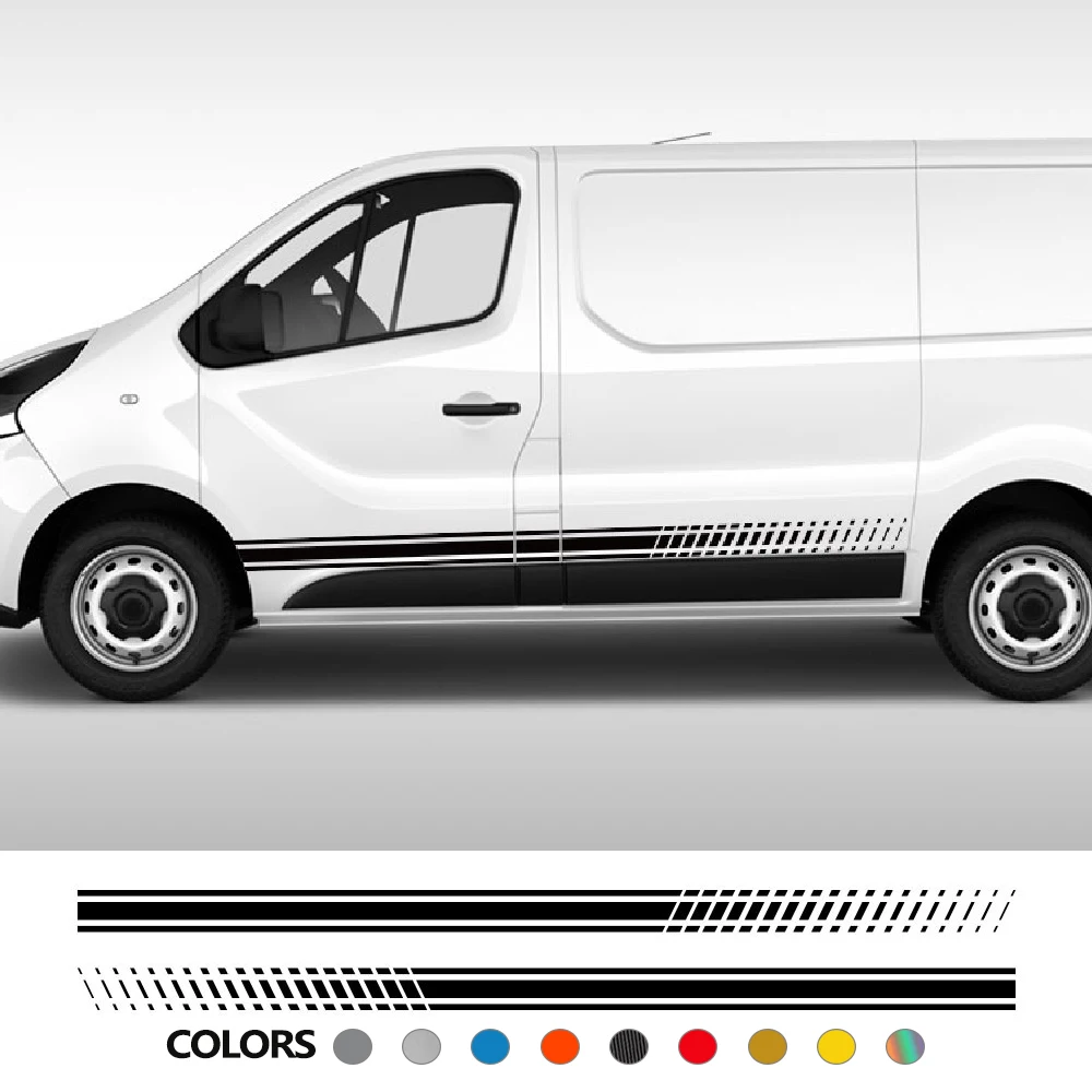 Car Door Side Stickers For Fiat Talento Camper Van Cargo Graphics ...