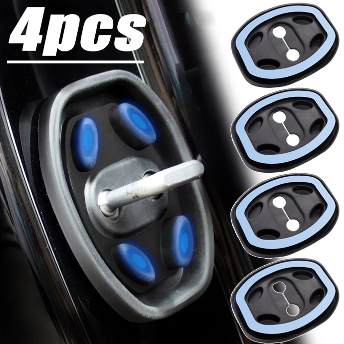 Car-Door-Lock-Latch-Cover-Anti-collision-Silicone-Cushion-Auto-Door ...