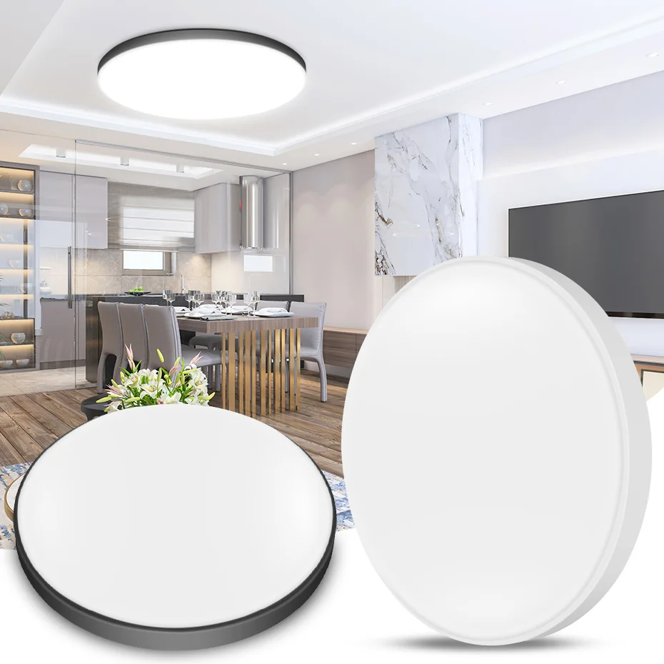 LED-Ceiling-Light-220V-12W-24W-36W-48W-Cold-White-Modern-Smart-Radar ...