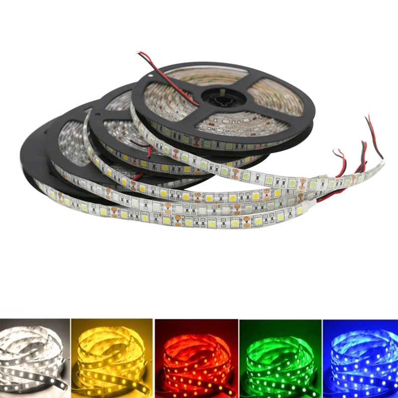 5V-12V-24V-LED-Light-Strip-Waterproof-SMD-5050-5M-Ledstrip-5-12-24-V ...