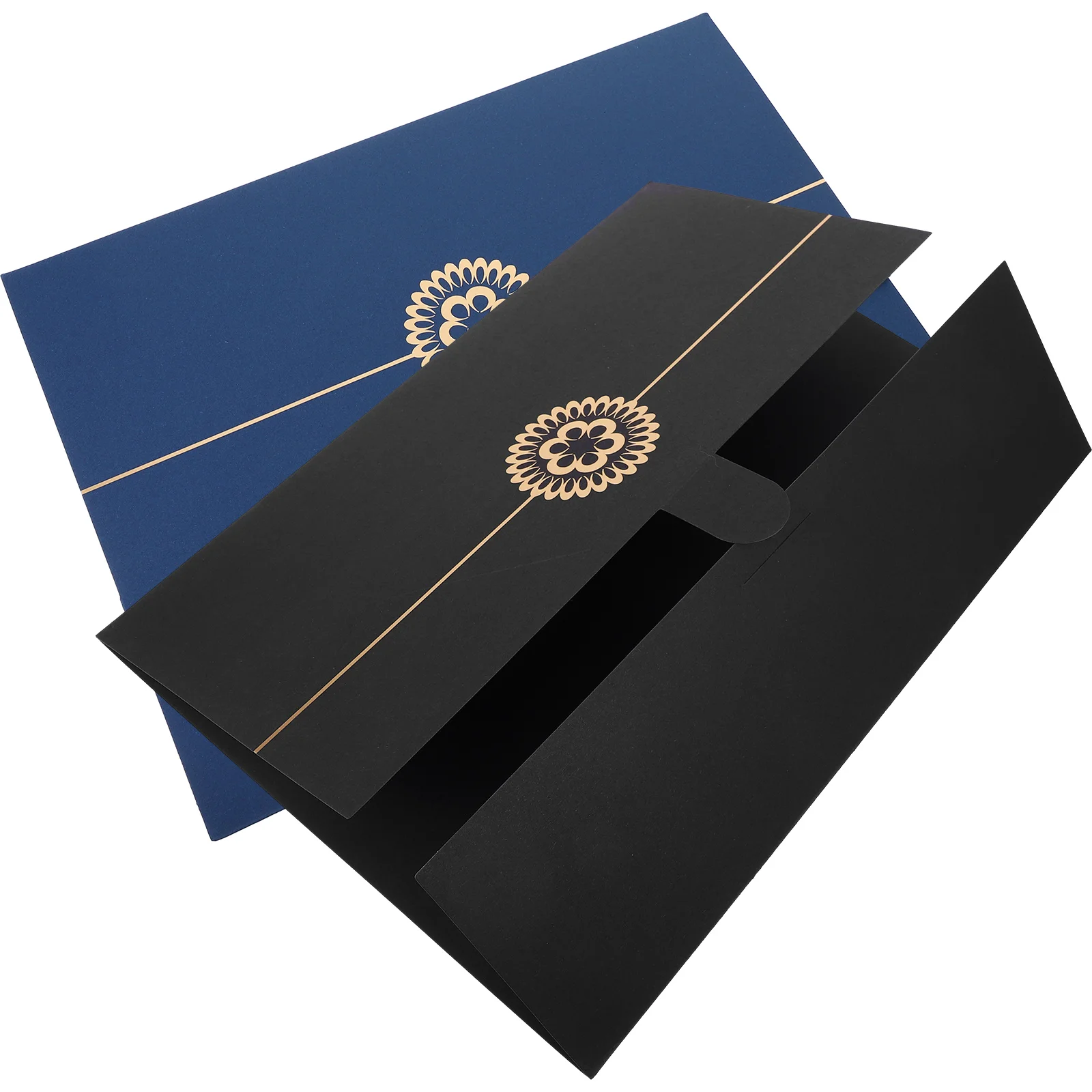 2-Pcs-Diploma-Paper-Covers-File-Folders-Graduation-Certificate-A4-Black ...