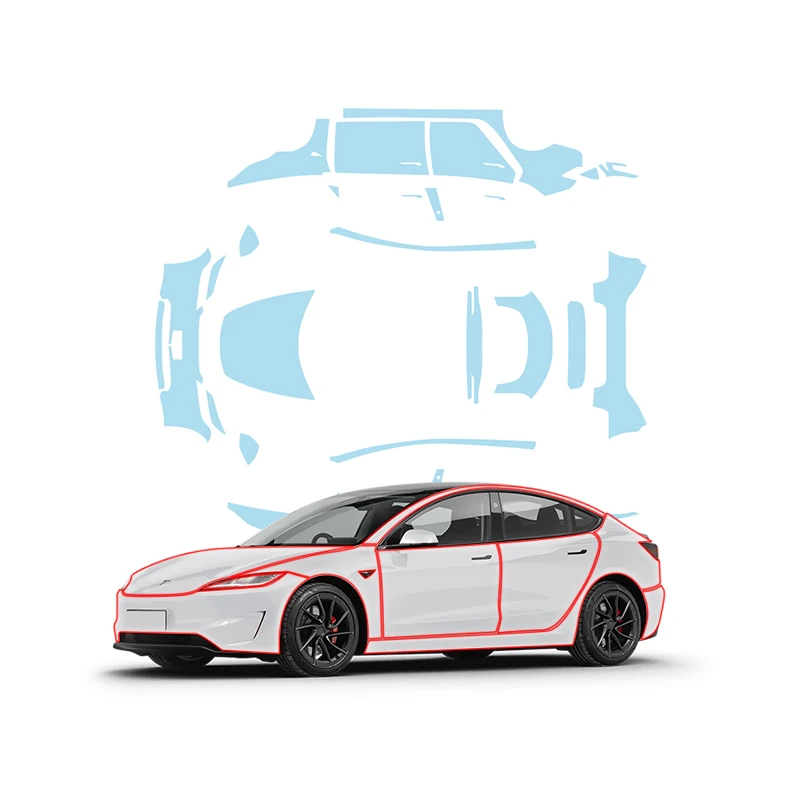 PPF paint protection film is suitable for Tesla Model 3 transparent TPU ...