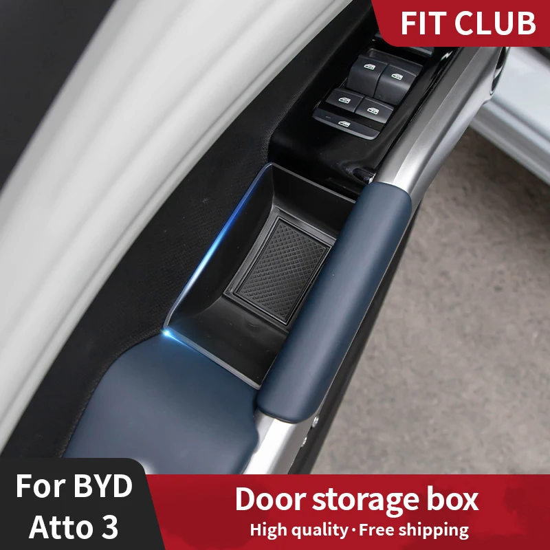 4x Car Front/Rear Door Storage Box For BYD Atto 3 Door Handle Storage ...