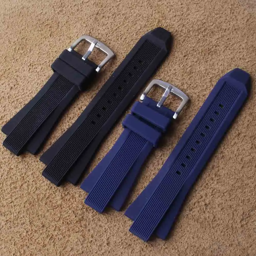 Watchbands for Michael Kors Raised Mouth Silicone Rubber Watch Strap ...