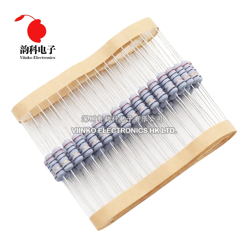20pcs-1W-5-Wire-Wound-Resistor-Fuse-Winding-Resistance-0-1R-0-33R-1R-2 ...