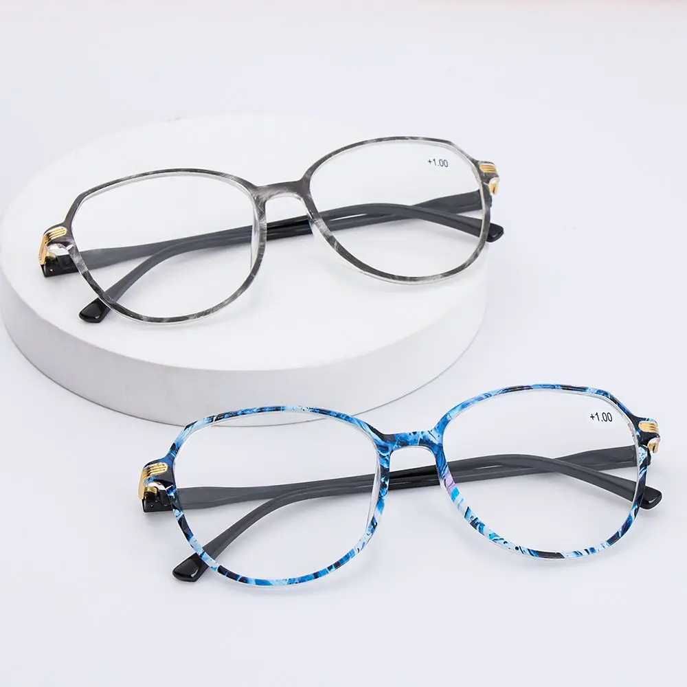 Lunettes rondes imprimées de grande taille pour hommes et femmes ...