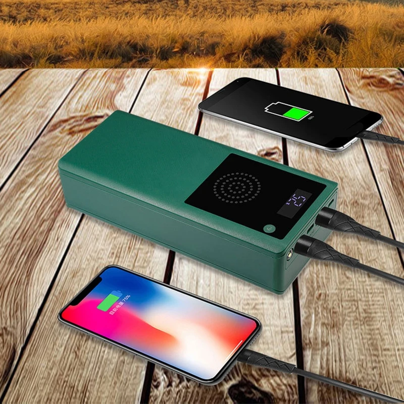 DIY-10x-18650-Battery-Case-Box-Cover-with-Speaker-Function-Power-Bank ...