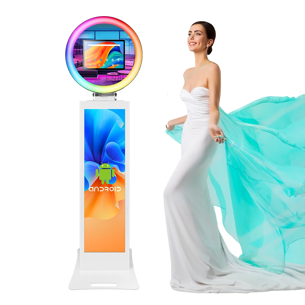 LCD-Photobooth-Machine-Selfie-Wedding-Party-Photo-Booth-with-LED-Light ...