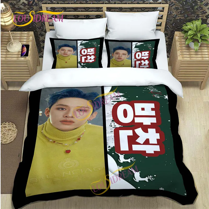 Stray-Kids-Soft-Quilt-Cover-Pillow-Case-K-POP-Singer-Bedding-Set-Home ...
