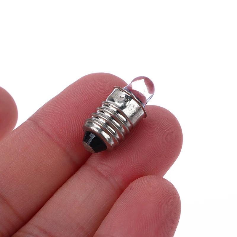 2Pcs-E10-Screw-LED-Upgrade-Flashlight-Bulb-3V-6V-LED-Light-Lamp ...