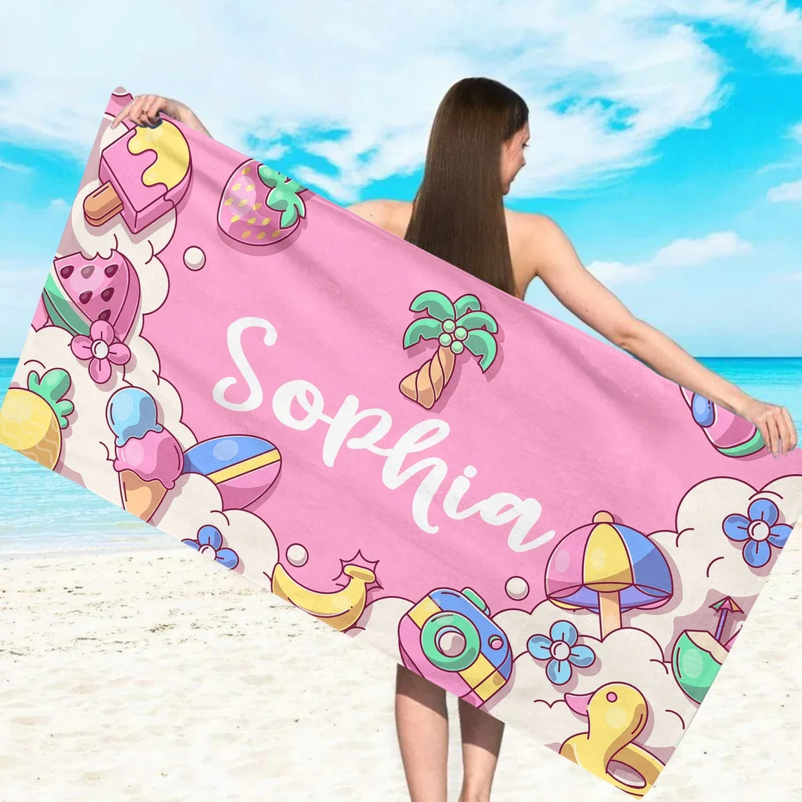 Toalla-de-playa-personalizada-toalla-de-nataci-n-regalo-para-nadador ...