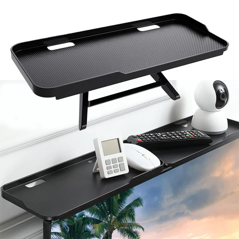 For Rack TV Monitor Organizer Screen Top Storage Shelf Holder Practical ...