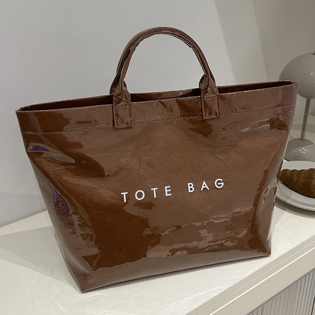 New Large Capacity Fashion Tote Bag PVC Waterproof Transparent Jelly ...