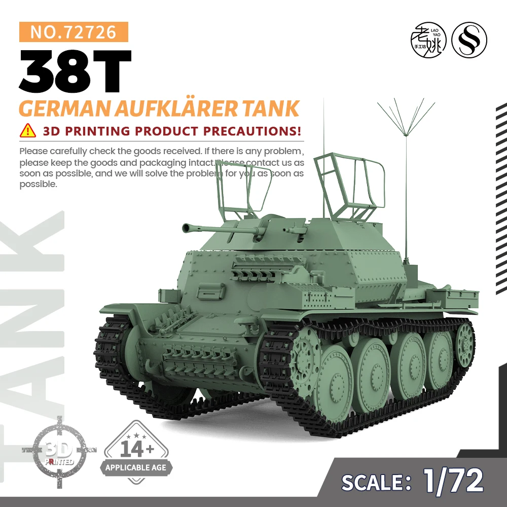 SSMODEL-726-V1-9-1-72-25mm-Military-Model-Kit-German-38T-Aufkl-rer-Tank ...