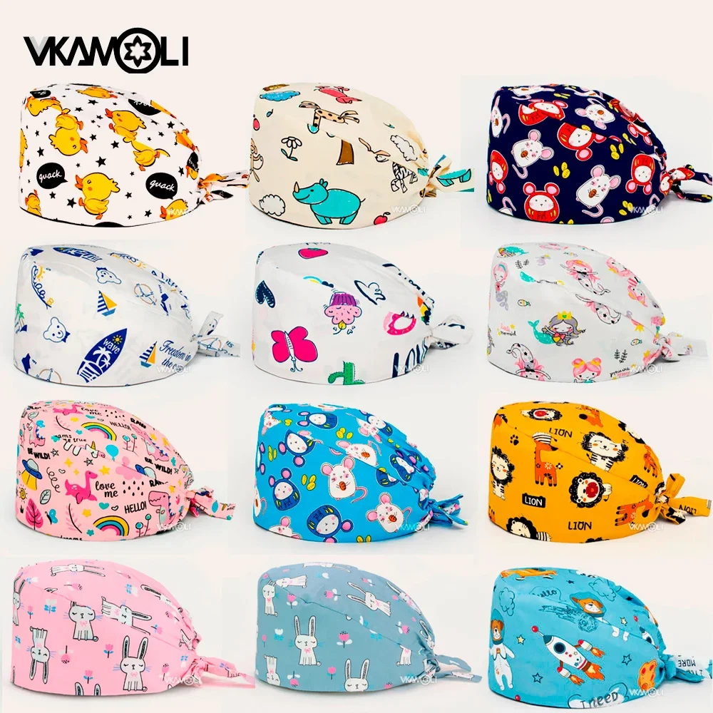 Scrubs-Caps-Profession-Beauty-Salon-Scrubs-Hats-Health-Workers-Work-Cap ...