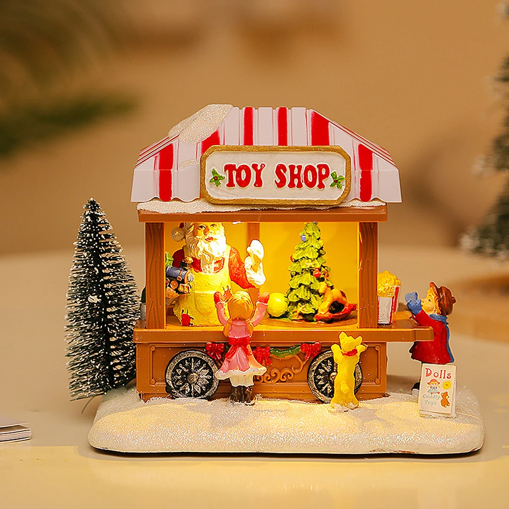 Christmas-LED-Lighted-Popcorn-Wagon-LED-Popcorn-Wagon-Decoration-Craft ...