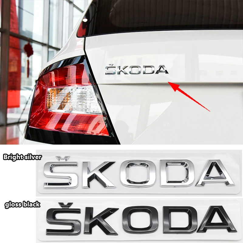 3D-Car-Stickers-Lettering-Rear-Trunk-Emblem-Badge-Decals-For-Skoda-Yeti ...