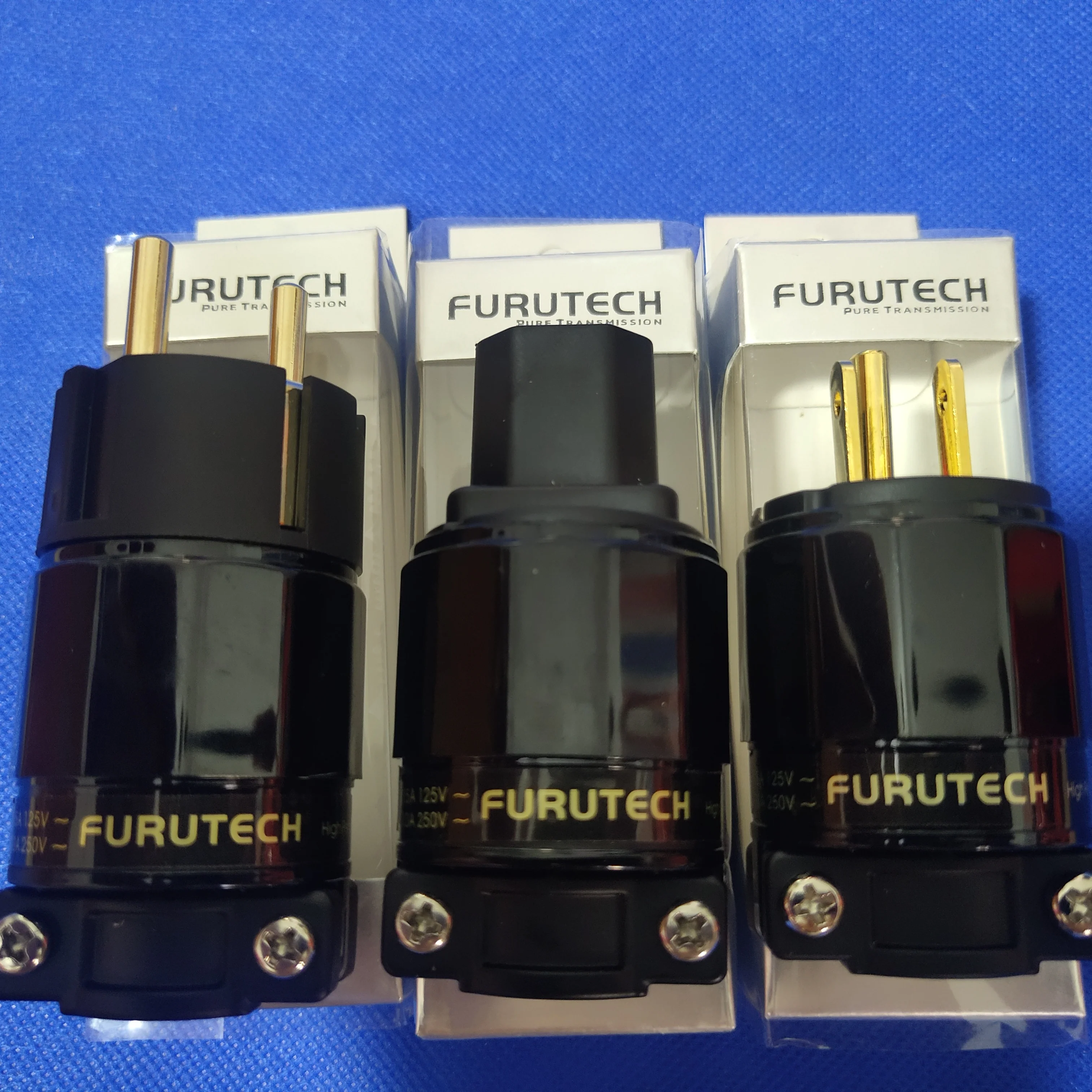 FURUTECH Power plug FI-E11(G) /FI-11-N1(G) EU/US plug 24k Gold Plated ...