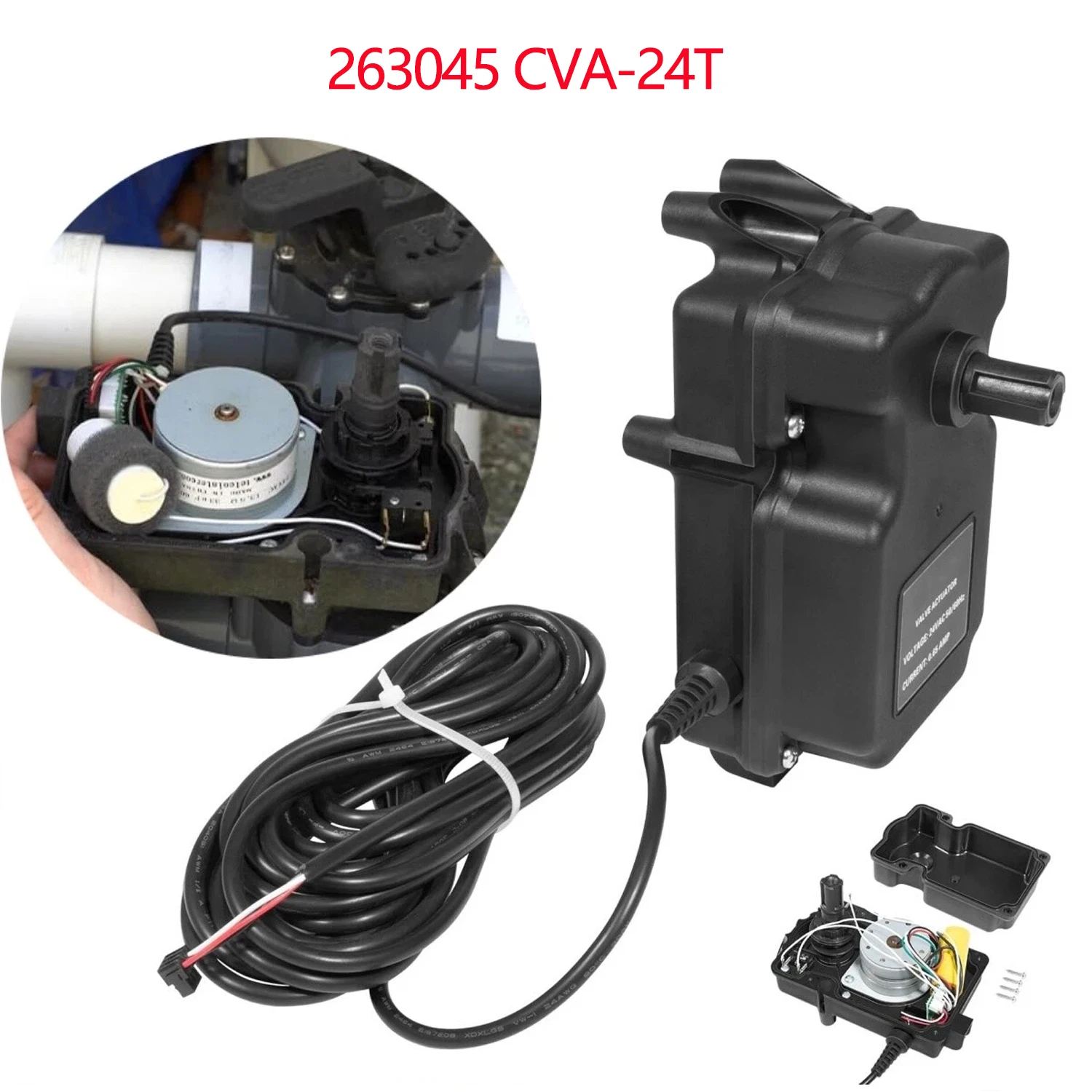 263045 CVA-24T Valve Actuator, Compatible with All 24VAC Control ...