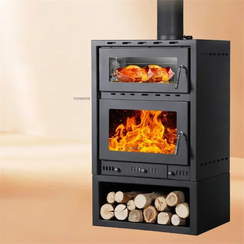 Horno-de-fuego-n-rdico-chimenea-estufa-de-calefacci-n-de-le-a-Villa ...