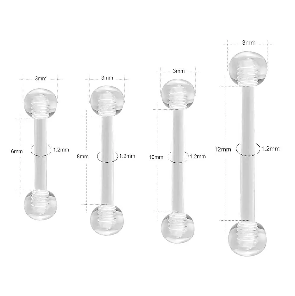 Transparent Eyebrow Piercing