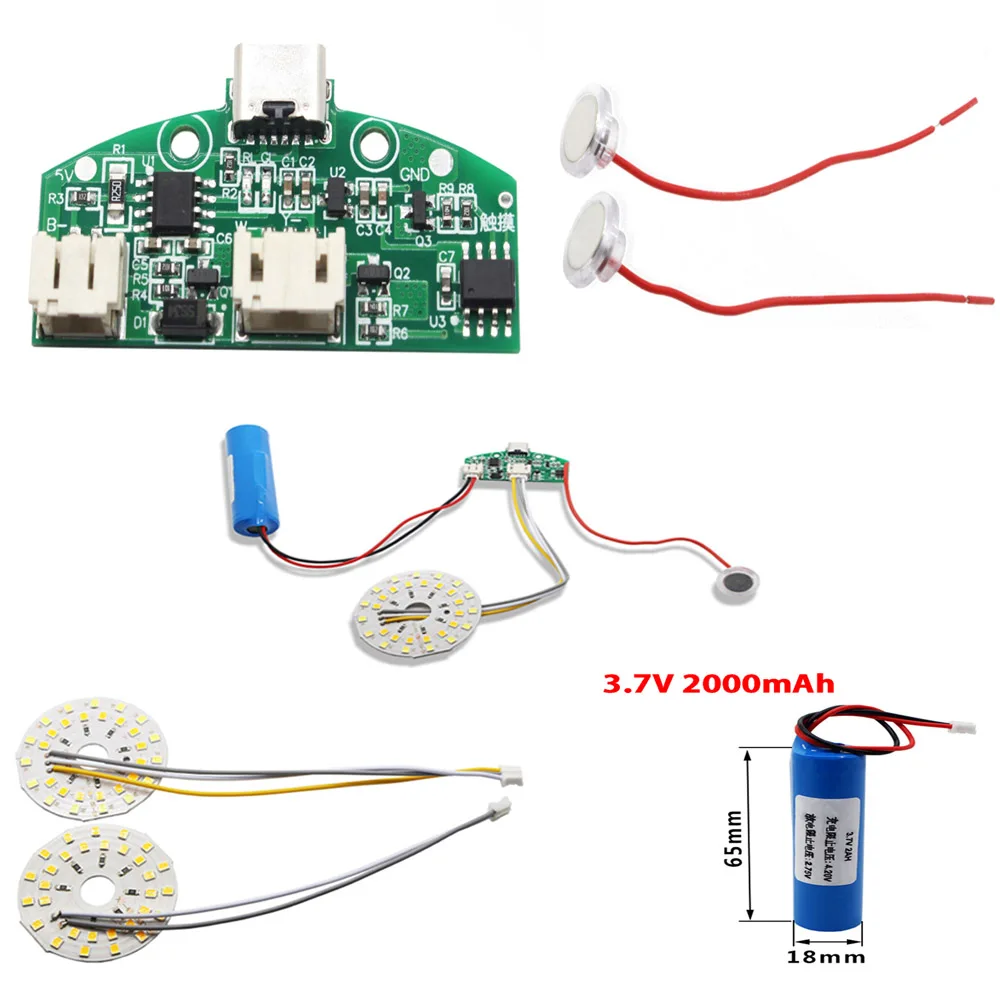 1pc-USB-type-C-table-lamp-circuit-board-USB-charging-three-gear ...