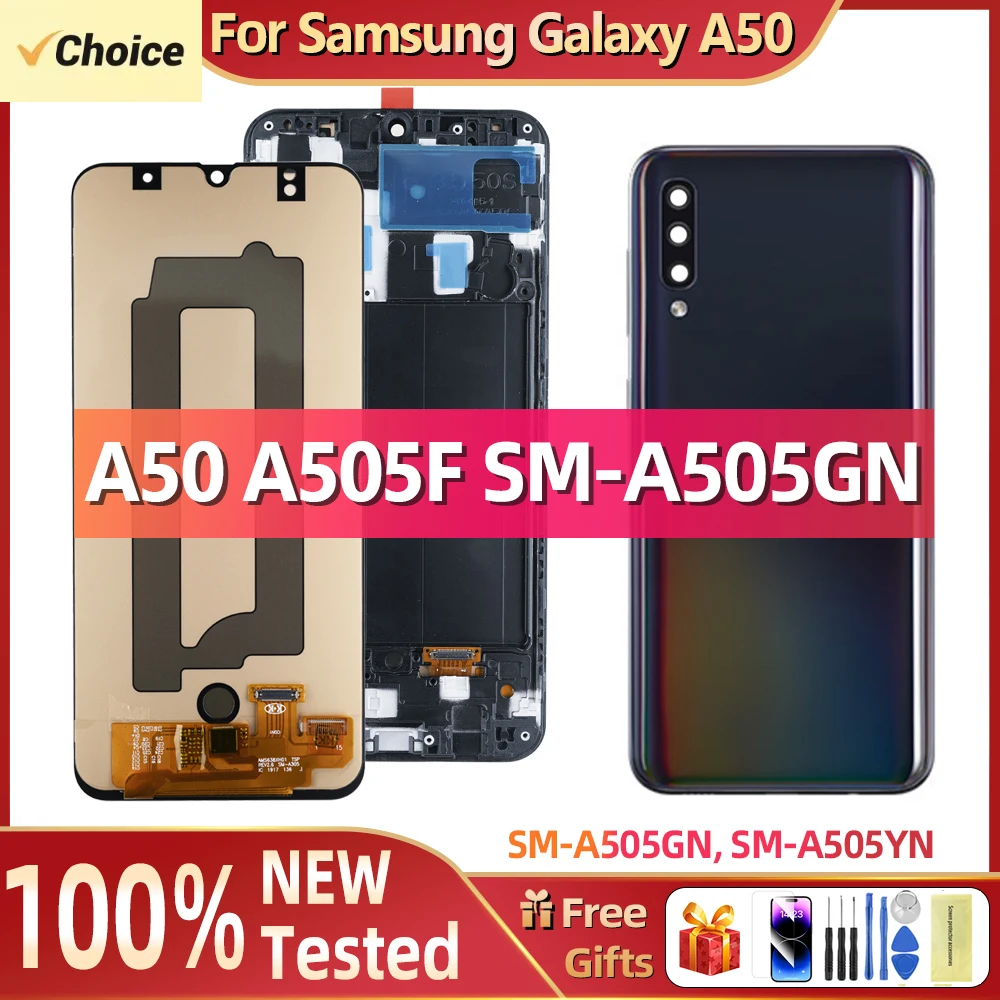 6-4-Super-OLED-For-Samsung-Galaxy-A50-A505-A505F-LCD-Display-Touch ...