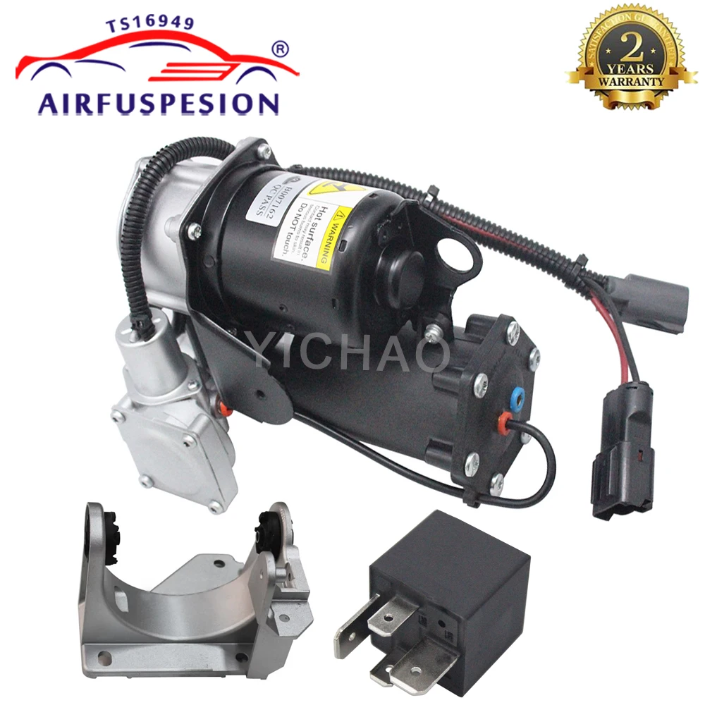Air Compressor Pump with Bracket and Relay For Land Rover Discovery 3 4 ...