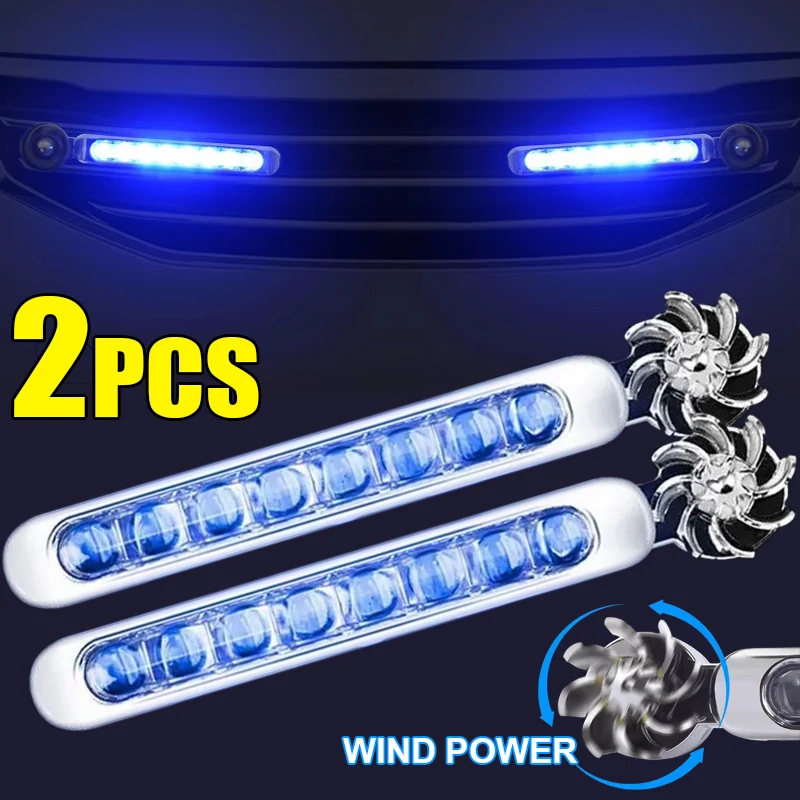 Wind-Powered-Car-LED-DayTime-Running-Lights-Creative-Auto-Auxiliary ...