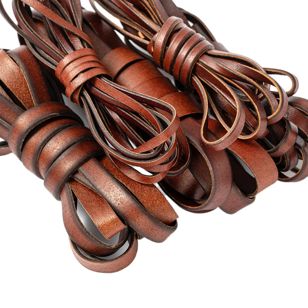 2m-3-4-5-6-8-10mm-Flat-Genuine-Leather-Cord-Lacing-Strip-Braiding ...