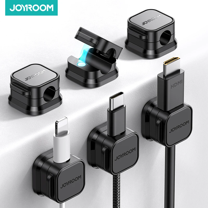 Joyroom-Magnet-kabel-clips-Kabel-glatt-verstellbarer-Kabel-halter-unter ...