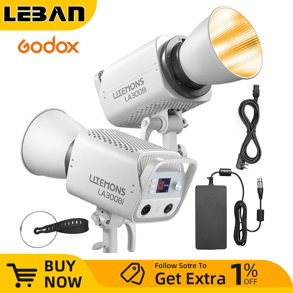 GODOX-LA150R-LA200R-LA300R-LA300Bi-LITEMONS-Full-color-LED-Light-with ...