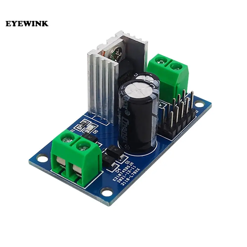 LM7805 LM7809 LM7812 DC/AC tres terminales regulador de voltaje módulo ...