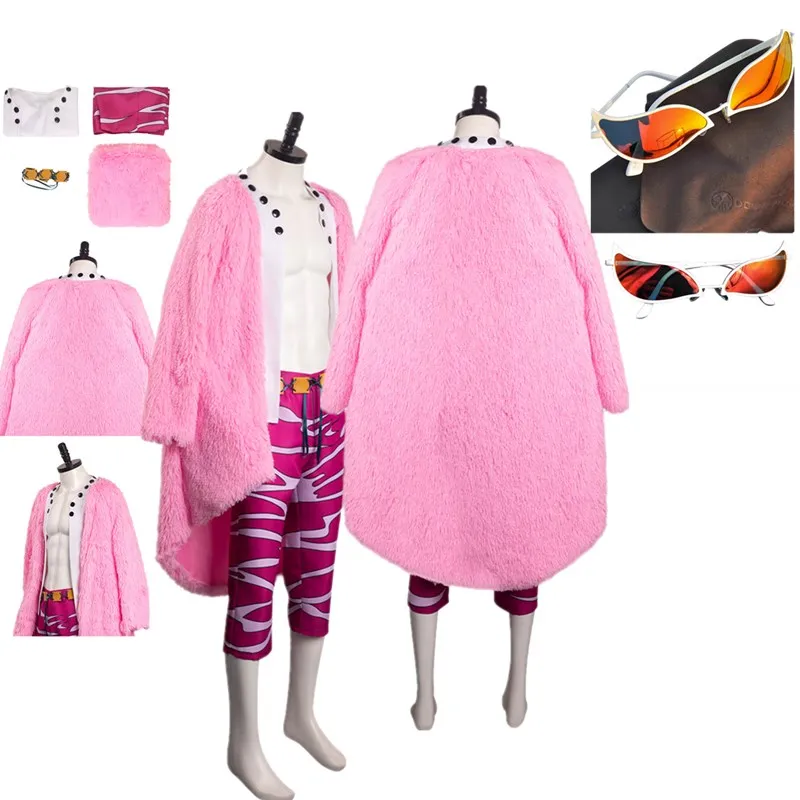 Donquixote-Doflamingo-Cosplay-Costume-Adult-Men-Eyeglass-Shirt-Coat ...
