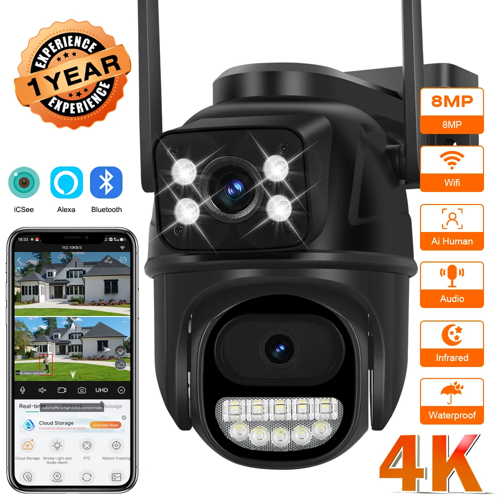 8MP-4K-Wifi-Camera-Dual-Lens-Ai-Auto-Tracking-Waterproof-Security-CCTV ...
