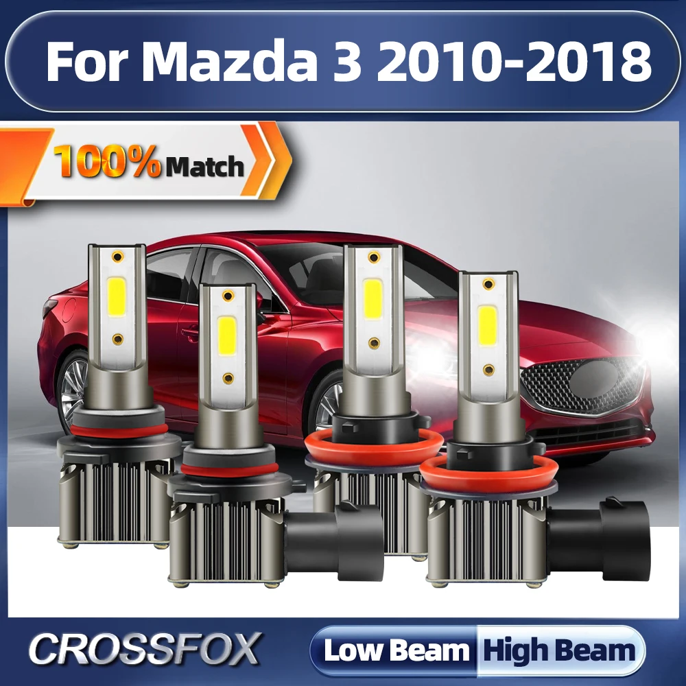 240W Car Lights 40000LM H11 HB3 9005 LED Headlight Bulbs 12V Plug And ...