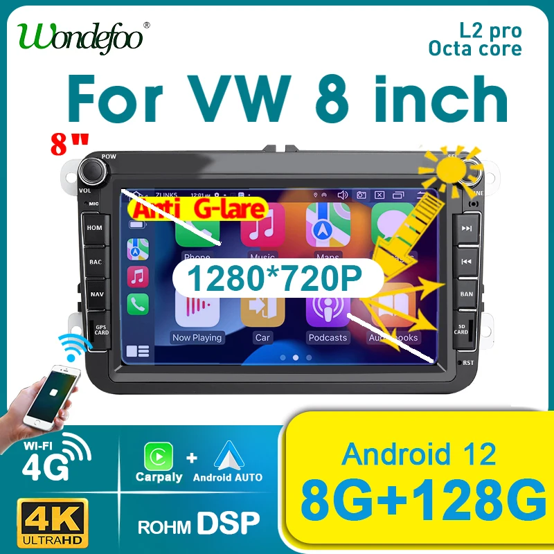 Android 11 Car Radio Stereo With Screen For Vw Volkswagen Golf Polo ...