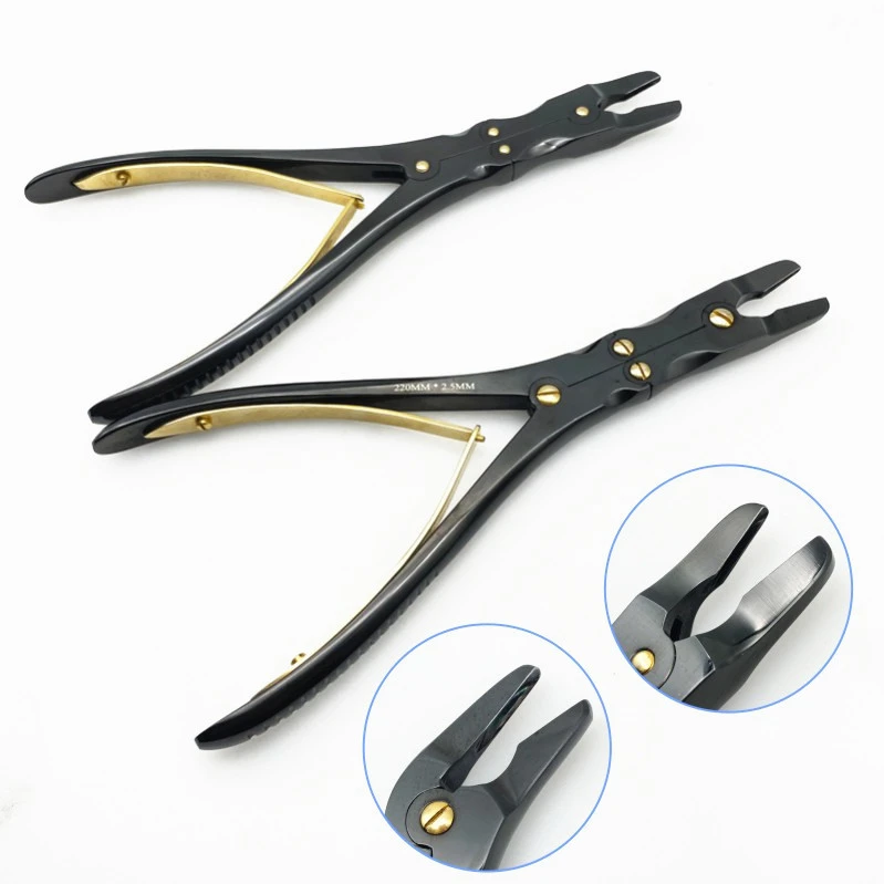 Double Action Bone Rongeurs Black Double joint Bone forcep Veterinary ...