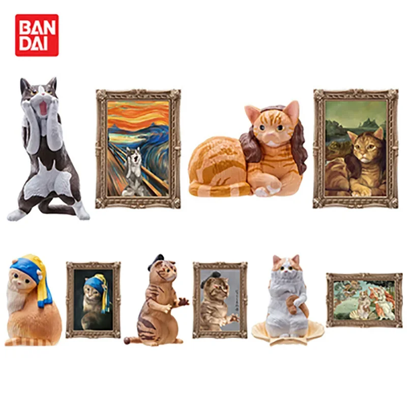 Bandai Genuine Gashapon Toys Cat Museum World Famous Paintings Art ...