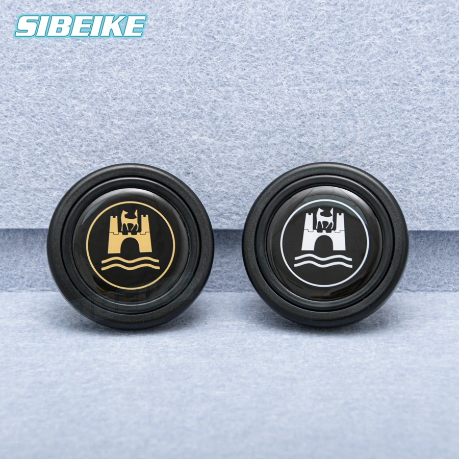 Bot-n-de-bocina-de-volante-modificado-JDM-interruptor-de-bocina-de-carreras-Universal-cubierta ...