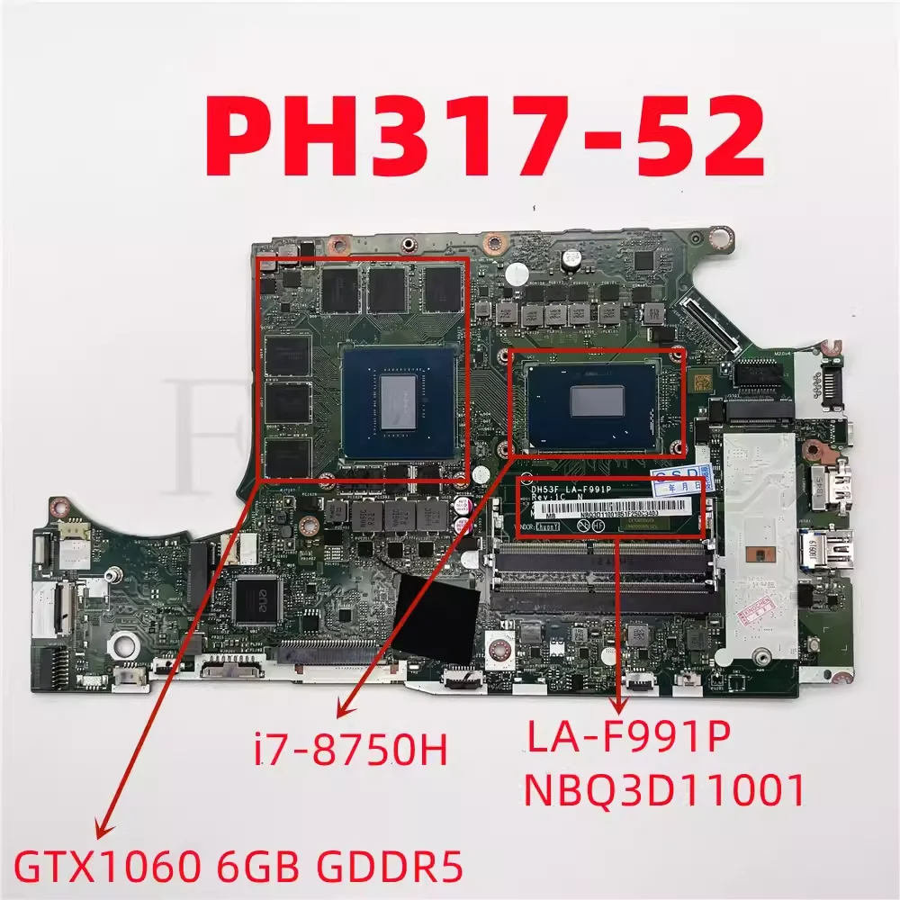 Laptop-motherboard-LA-F991P-For-Acer-PH317-52-PH315-5-A717-72G-with-I7 ...