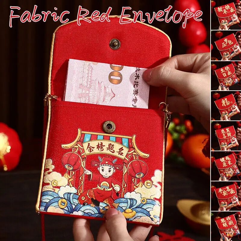 Traditional New Year Red Envelope Blessing Lucky Money Bag Festival ...