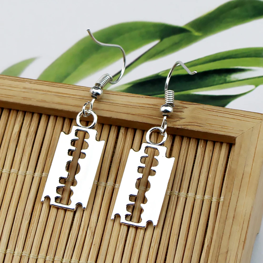 Funny-Goth-Punk-Blade-Earrings-for-Men-Women-Rock-A-Razor-Blade ...