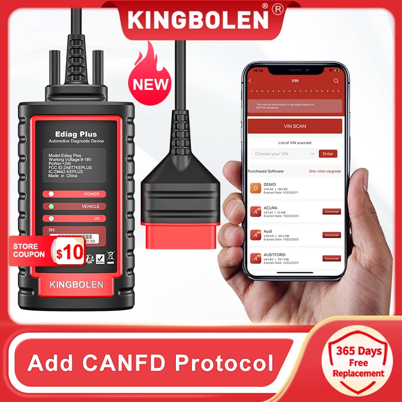 KINGBOLEN-EDIAG-Plus-All-System-OBD2-Diagnostic-Scanner-Intelligent ...