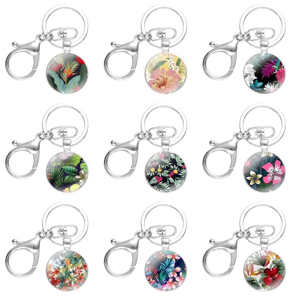Keychains-Handmade-Glass-Cabochon-Alloys-Key-Rings-Funny-Gift-Cartoon ...