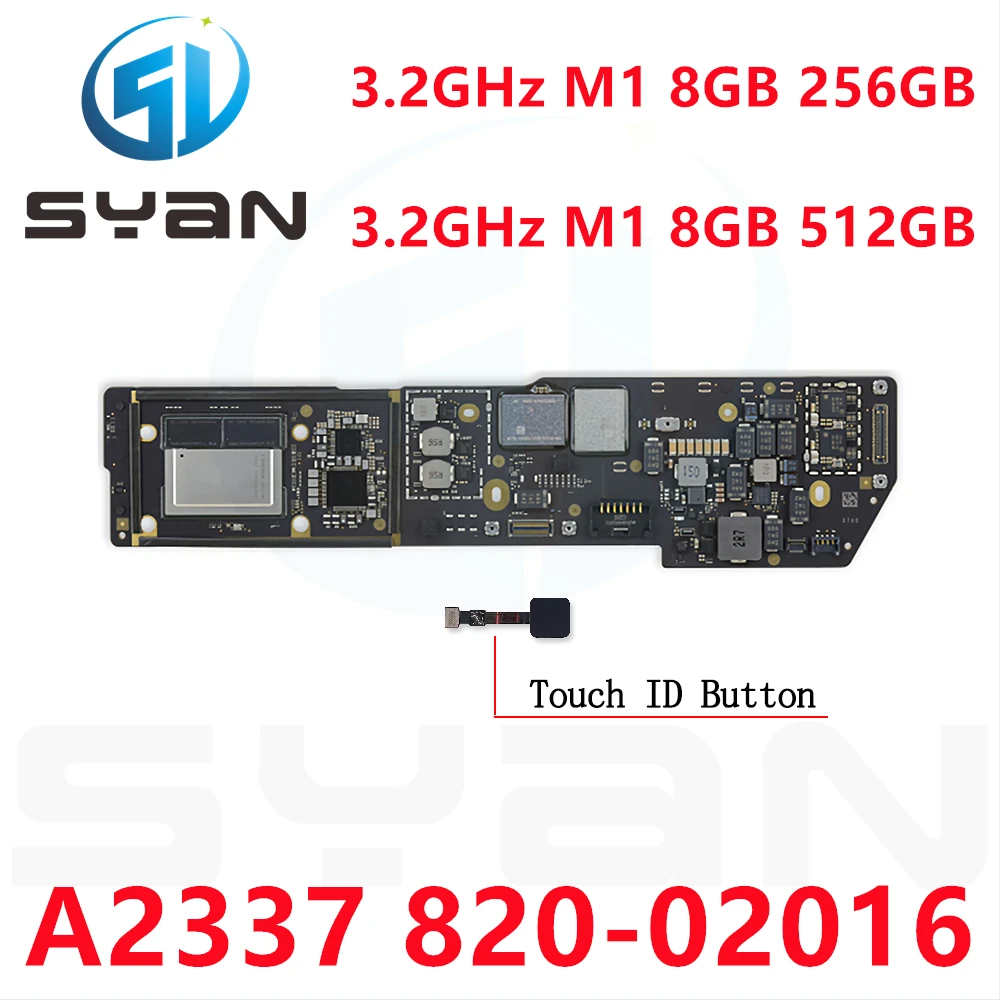 Tested-A2337-Motherboard-With-Touch-ID-for-Macbook-Air-13-M1-A2337 ...