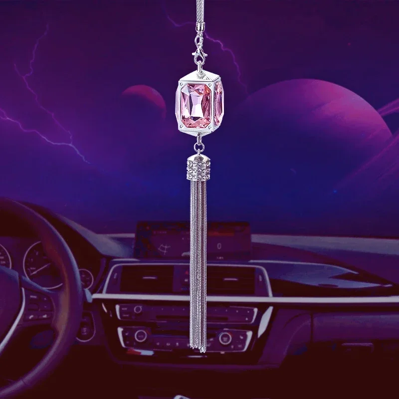 Lucky-Crystal-Car-Pendant-Decoration-Pendant-Fashion-Rearview-Mirror ...