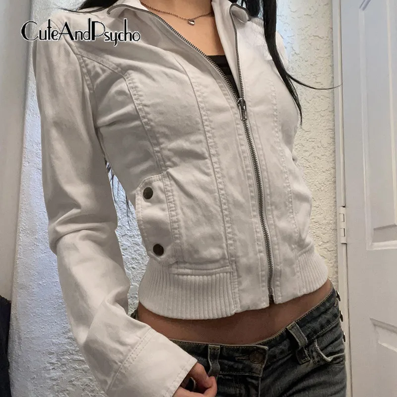 Cuteandpsycho-Y2K-Solid-Slim-Jackets-Vintage-Streetwear-Aesthetic-Zip ...